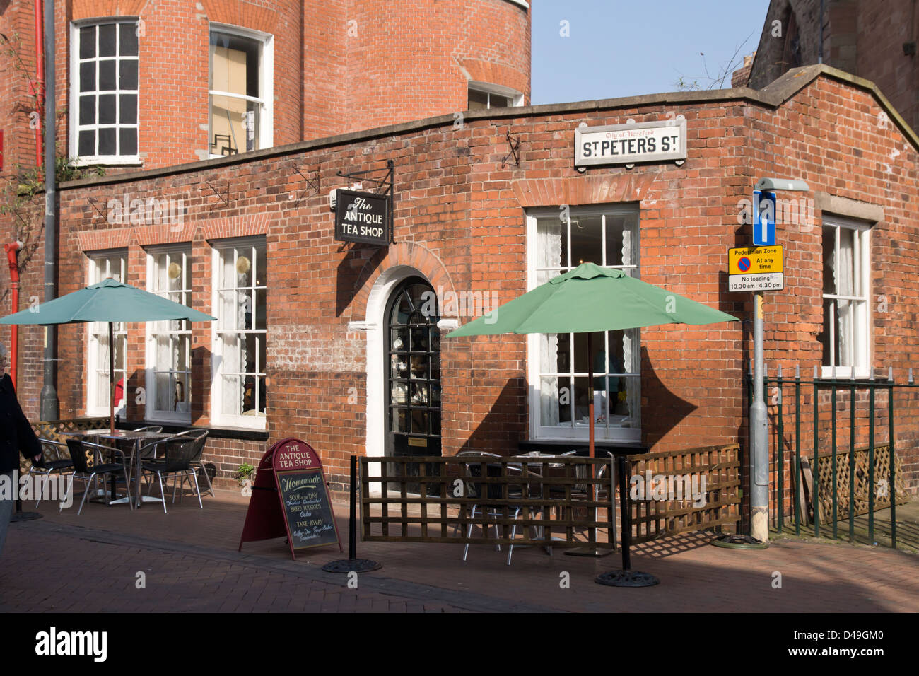 Hereford, The Antique Tea Shop Stock Photo - Alamy