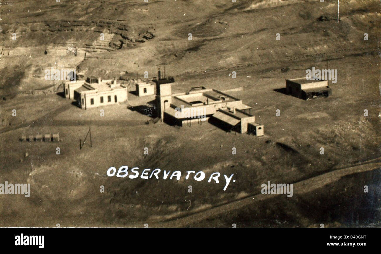 This aerial photograph by Edwin Newman shows the Helwan Observatory in ...