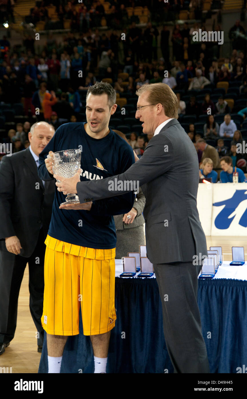 Glasgow, UK, 09 March 2013. Paul Blake, Chairman of the British ...