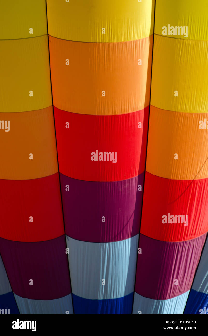 Detail of hot air balloon construction Stock Photo - Alamy