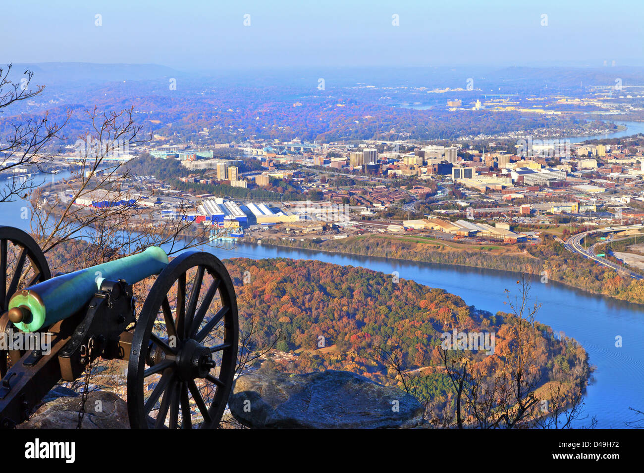 View of Chattanooga from Lookout Mountain Stock Photo - Alamy