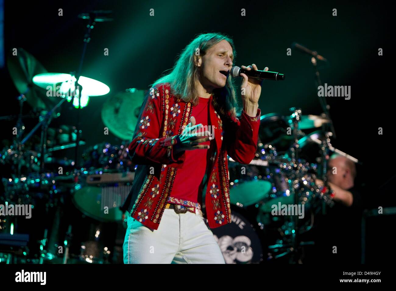 March 8, 2013 - Temecula, CA, USA - Vocalist JON DAVISON performs with ...
