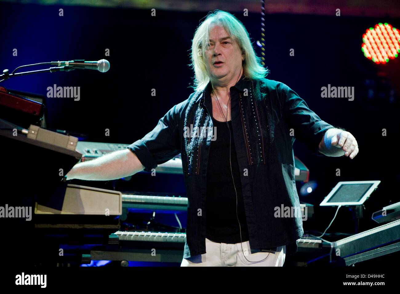 March 8, 2013 - Temecula, CA, USA - Keyboardist GEOFF DOWNES performs ...