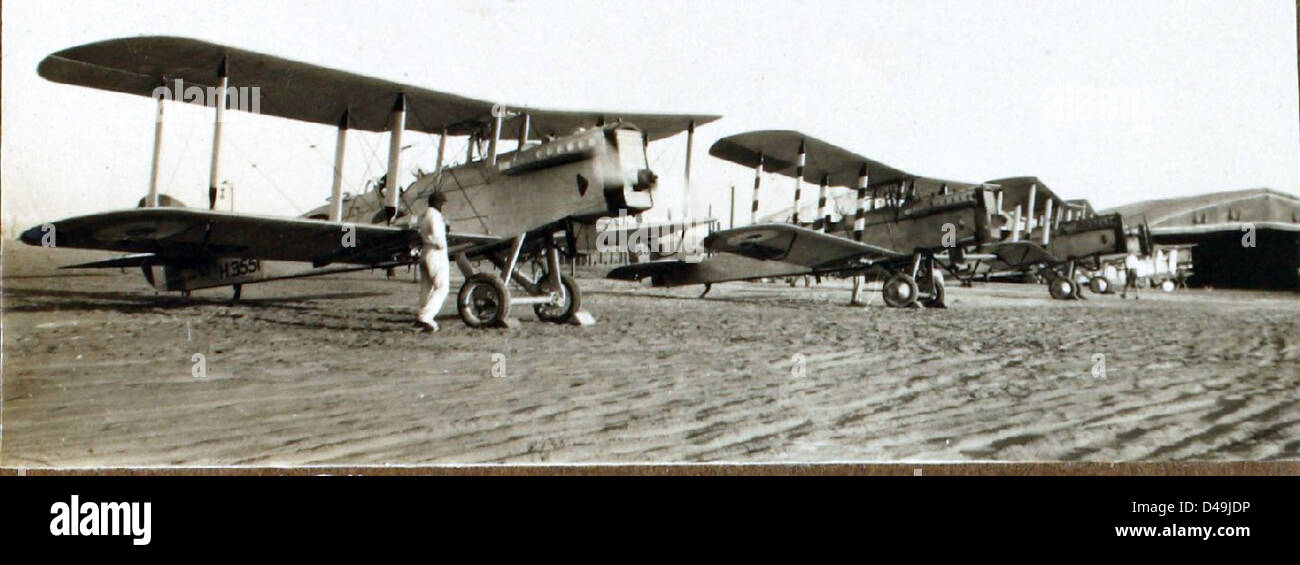 This photograph captures aircraft from B Flight of the RAF operating in ...