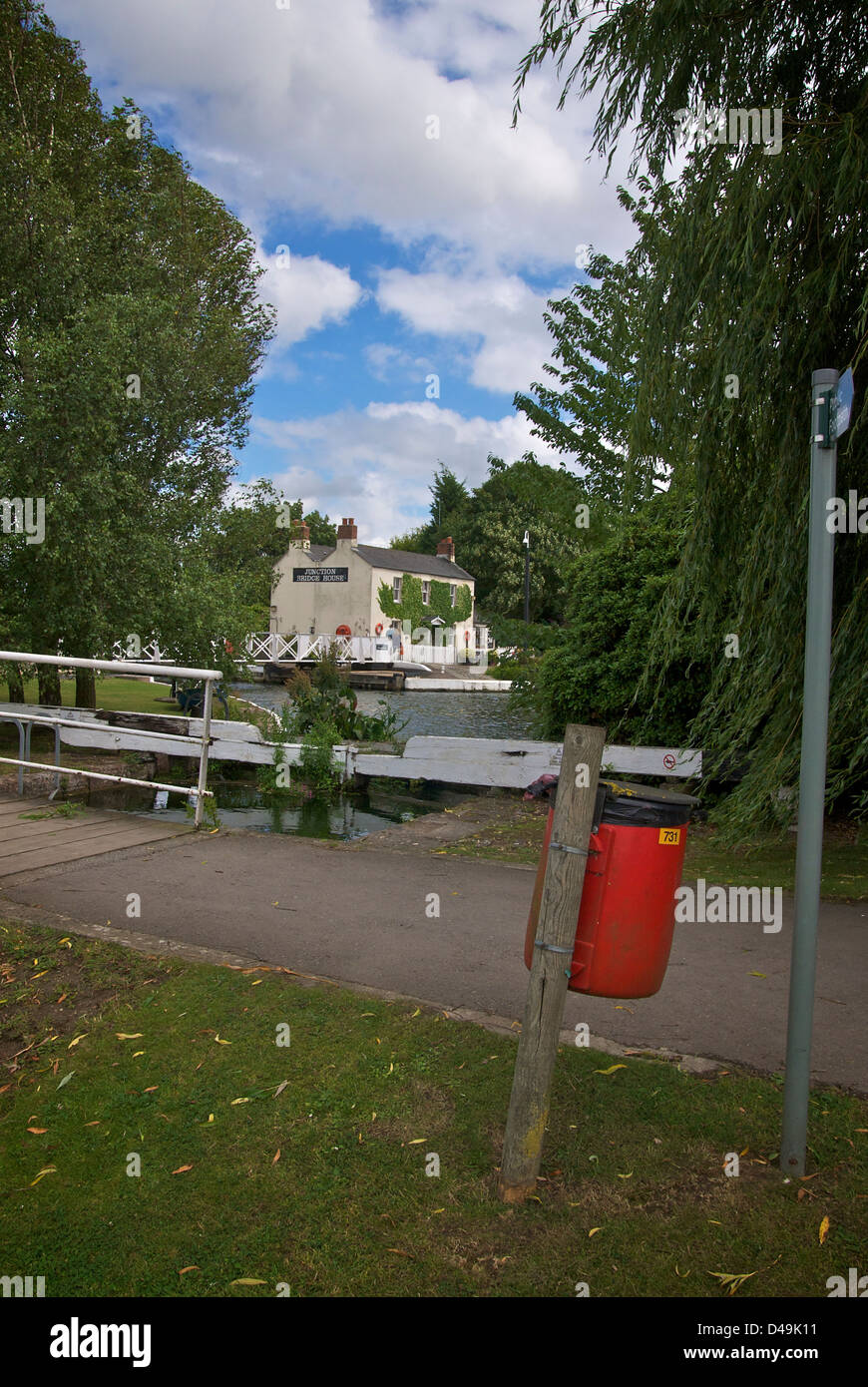 Saul Junction Gloucestershire UK Sharpness Canal Stock Photo - Alamy