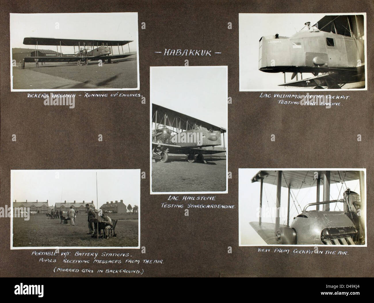 This image features a Vickers Virginia, a British military aircraft ...
