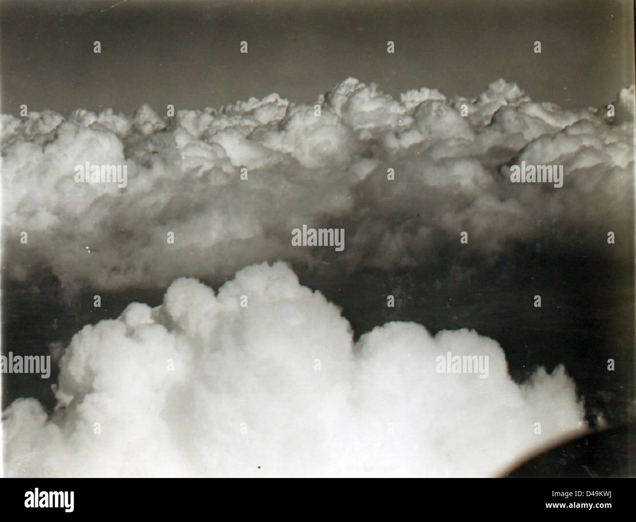 The Strato-cumulus cloud formation above the Cairo Desert is captured ...