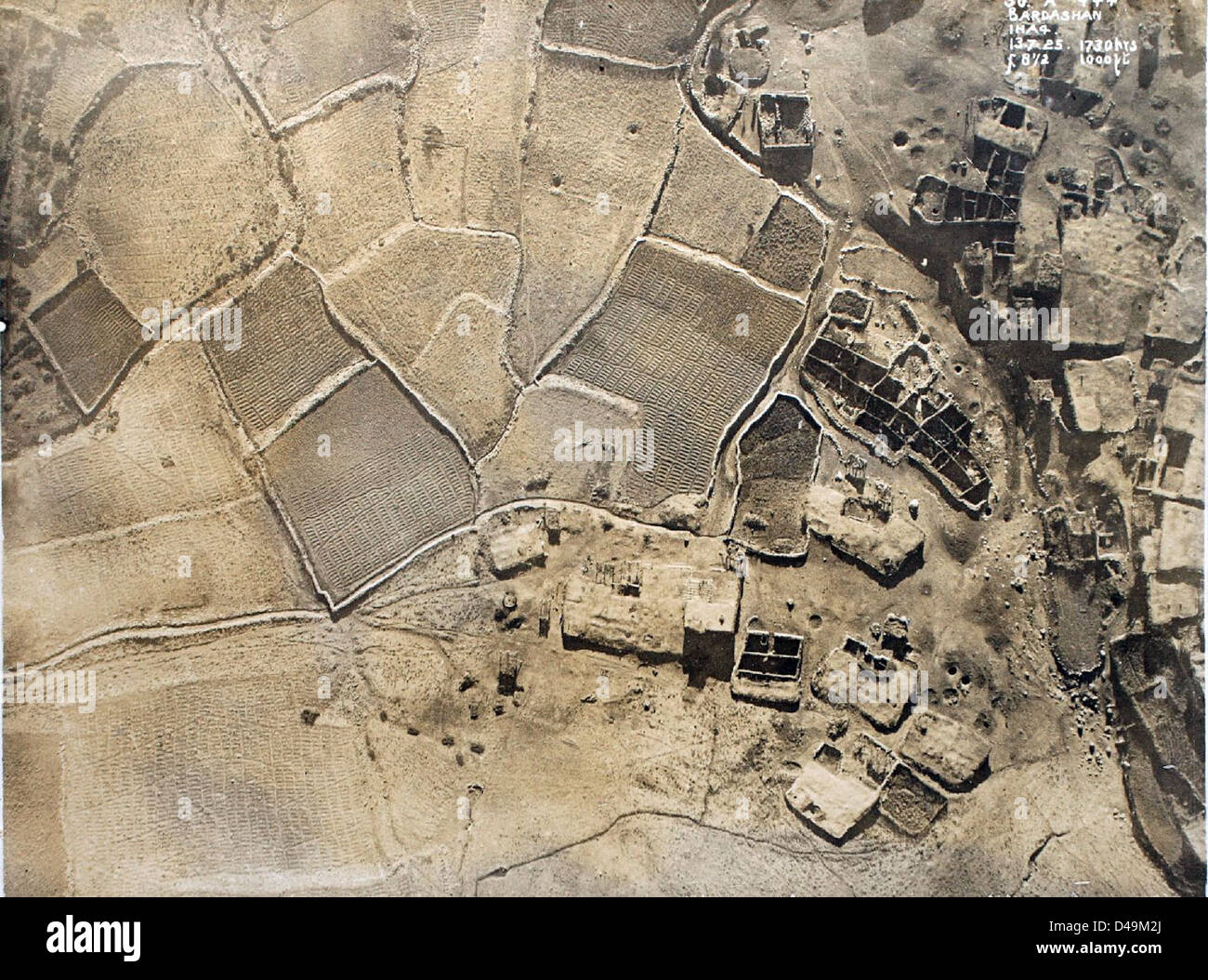 A before and after photograph of air action at Bardashan, Cairo Desert ...