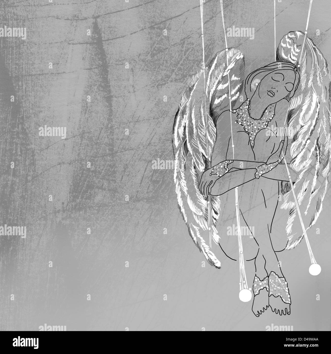 Angel night Black and White Stock Photos & Images - Alamy