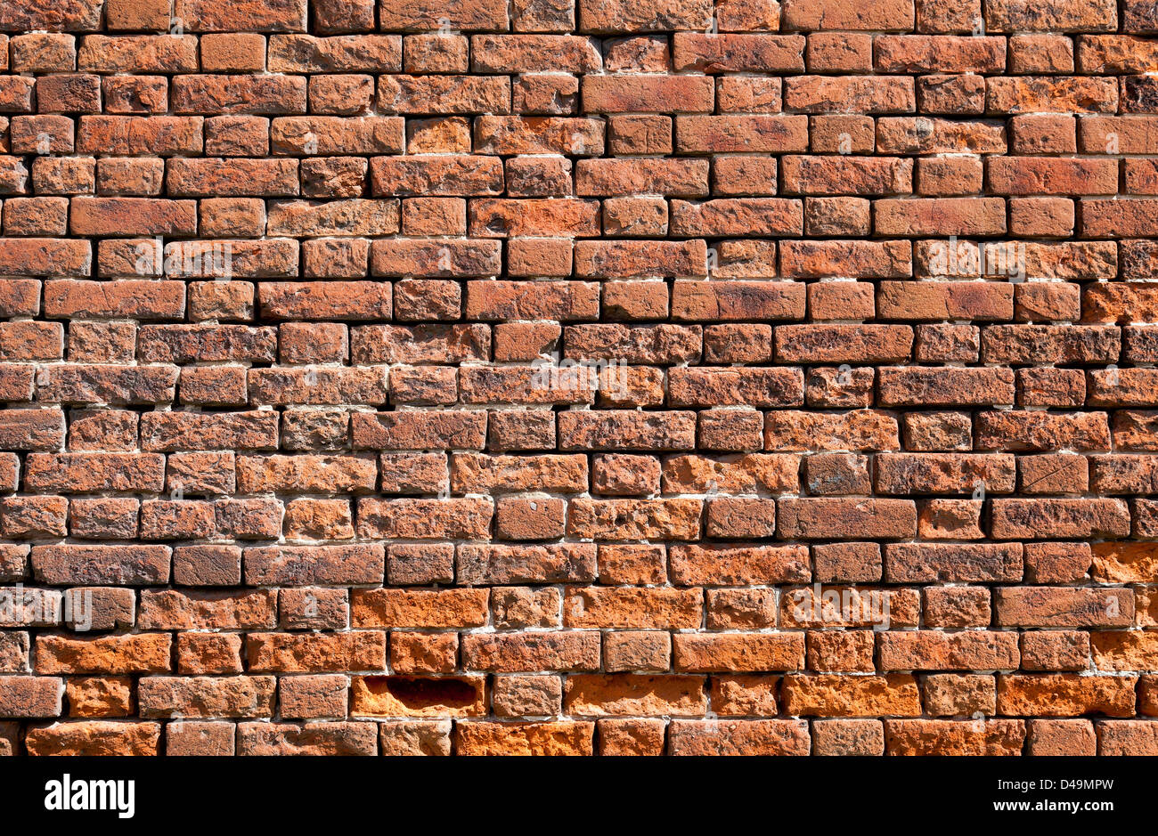 Old weathered red brick wall as background Stock Photo - Alamy