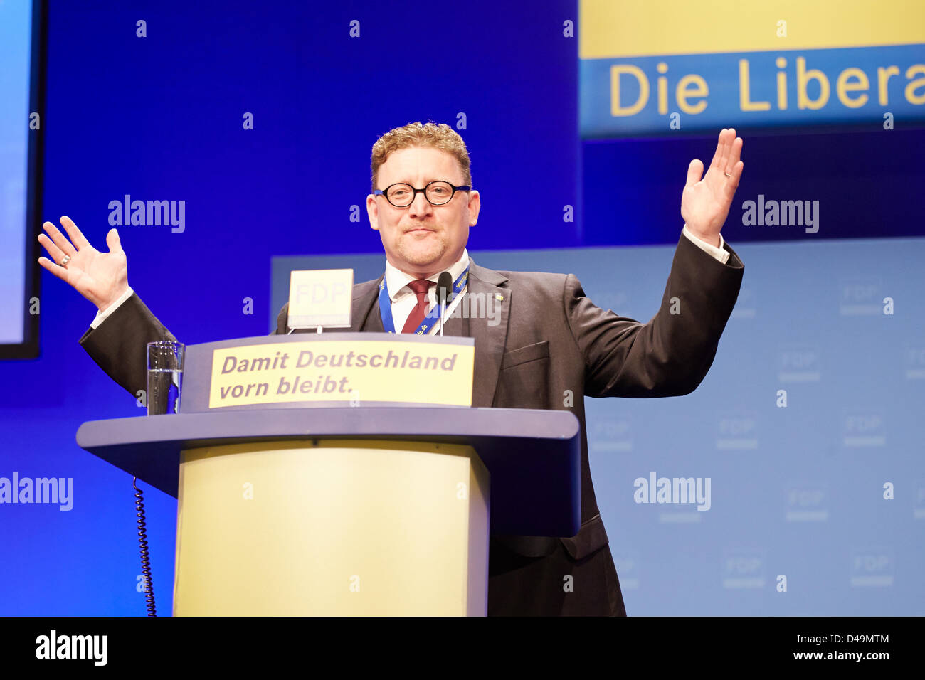 Berlin, Germany. 9th March, 2013. The 64th party convention of Germany ...