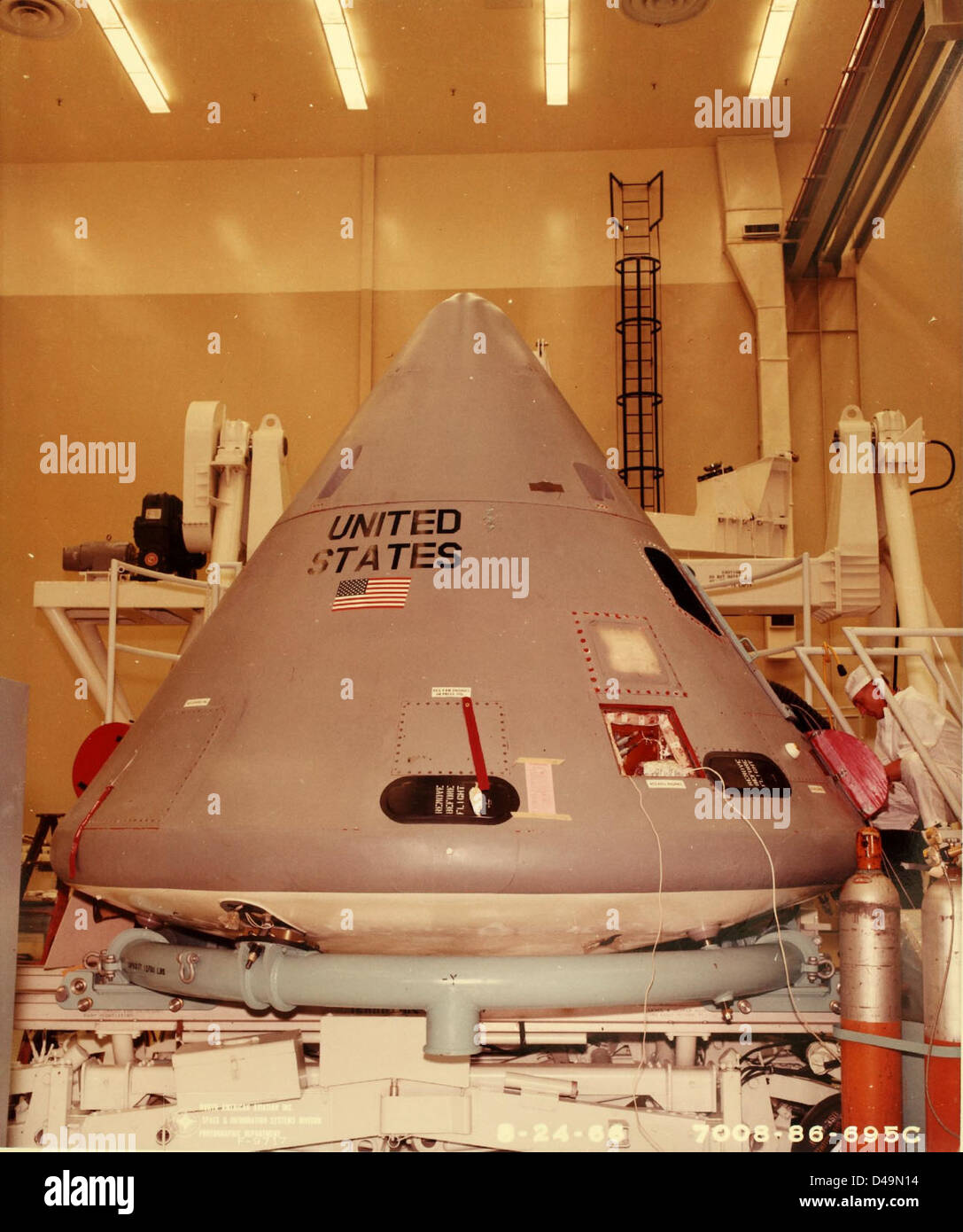 Model of the Apollo Lunar Capsule, the spacecraft used by NASA during ...