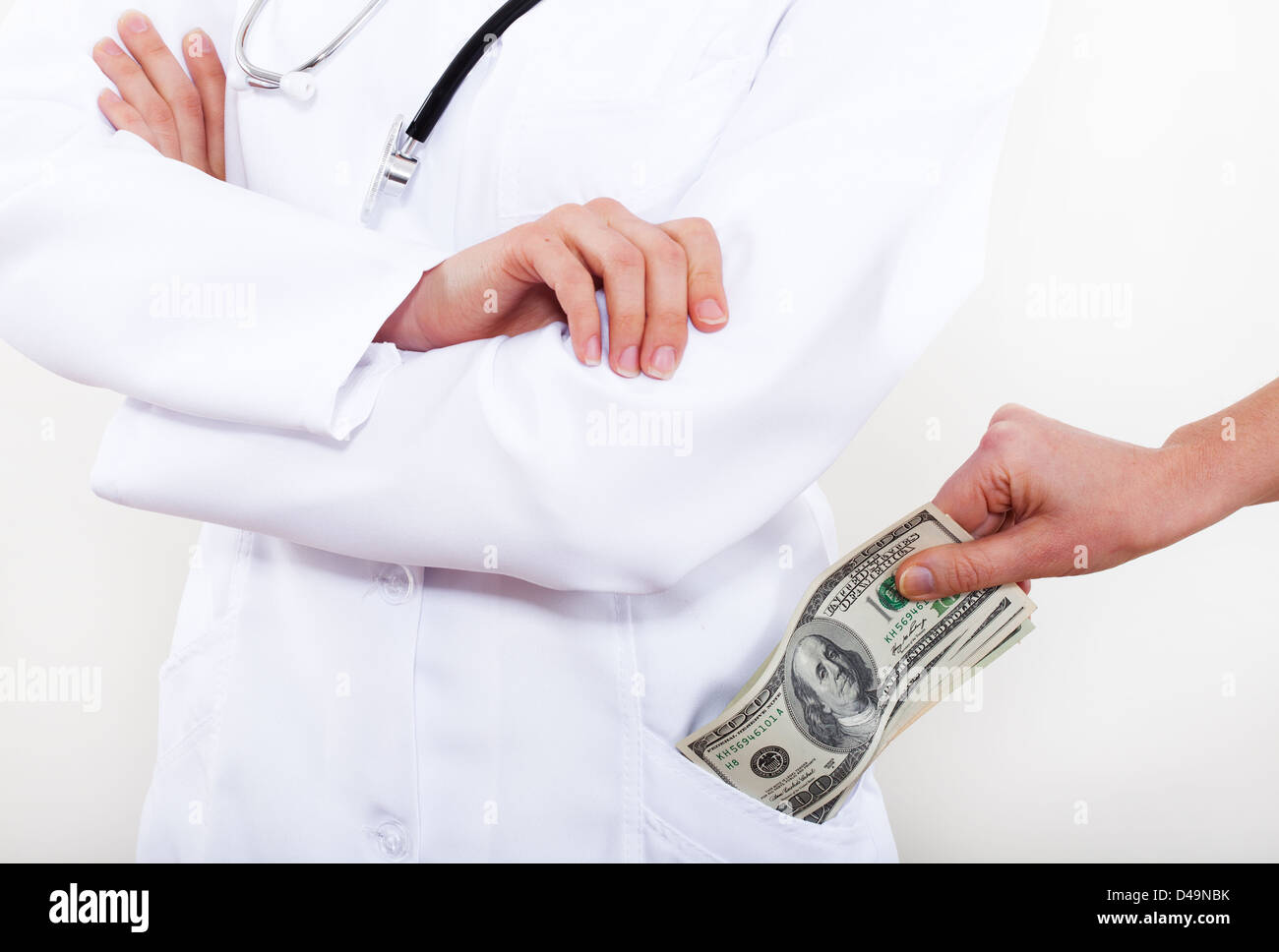 The patient puts money in your pocket doctor Stock Photo - Alamy