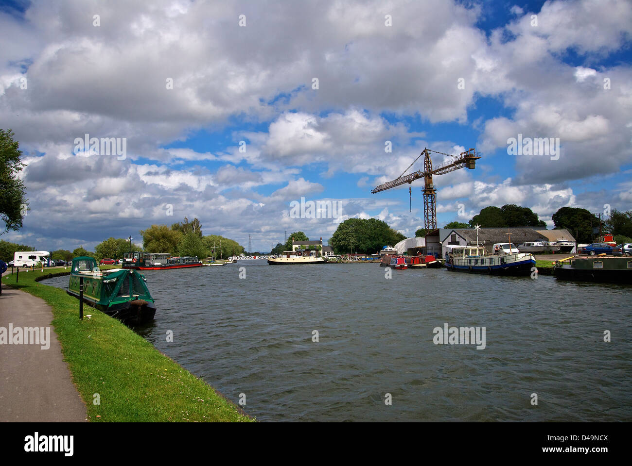 Saul Junction Gloucestershire UK Sharpness Canal Stock Photo - Alamy