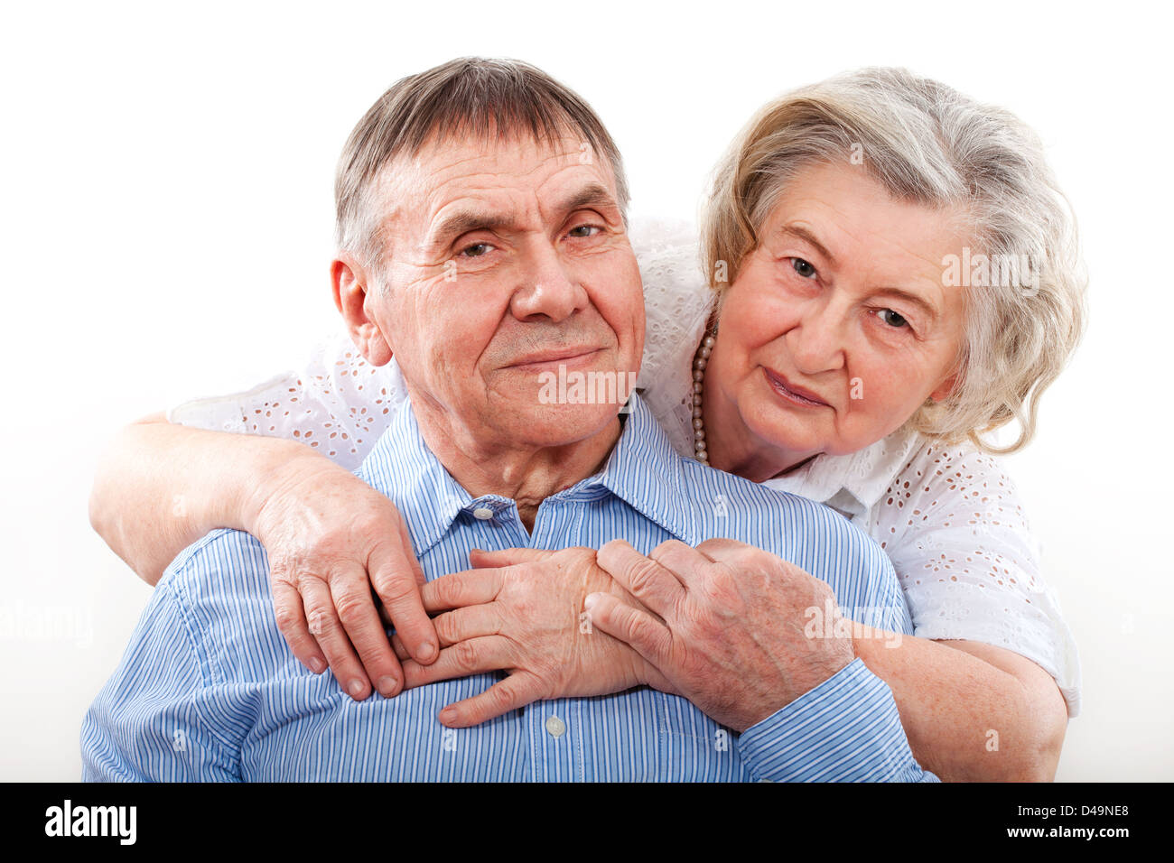 Elderly romantic couple closeup hi-res stock photography and images - Alamy