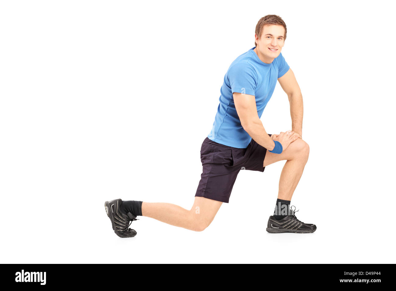 Young athlete exercising on Cut Out Stock Images & Pictures - Alamy