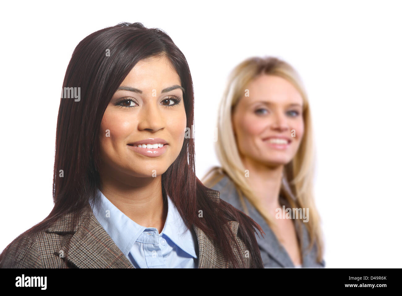 Female Business Team isolated on white Stock Photo - Alamy