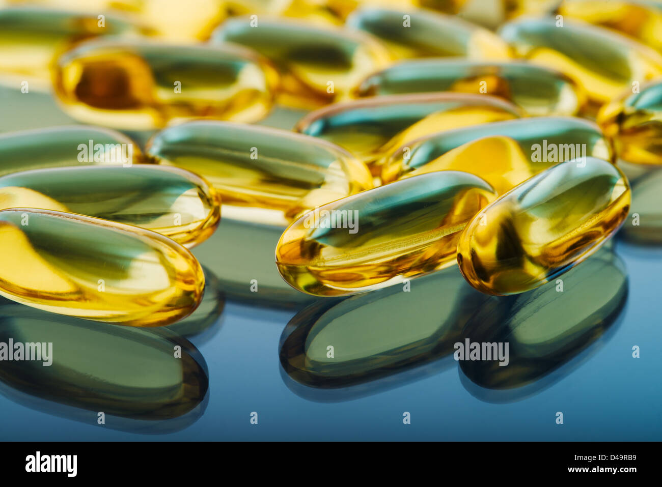This is an image of Omega 3 fish oil capsules Stock Photo - Alamy