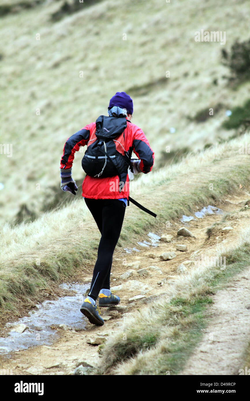 Fell Runners in the Fell Running in the Peak District Stock Photo - Alamy