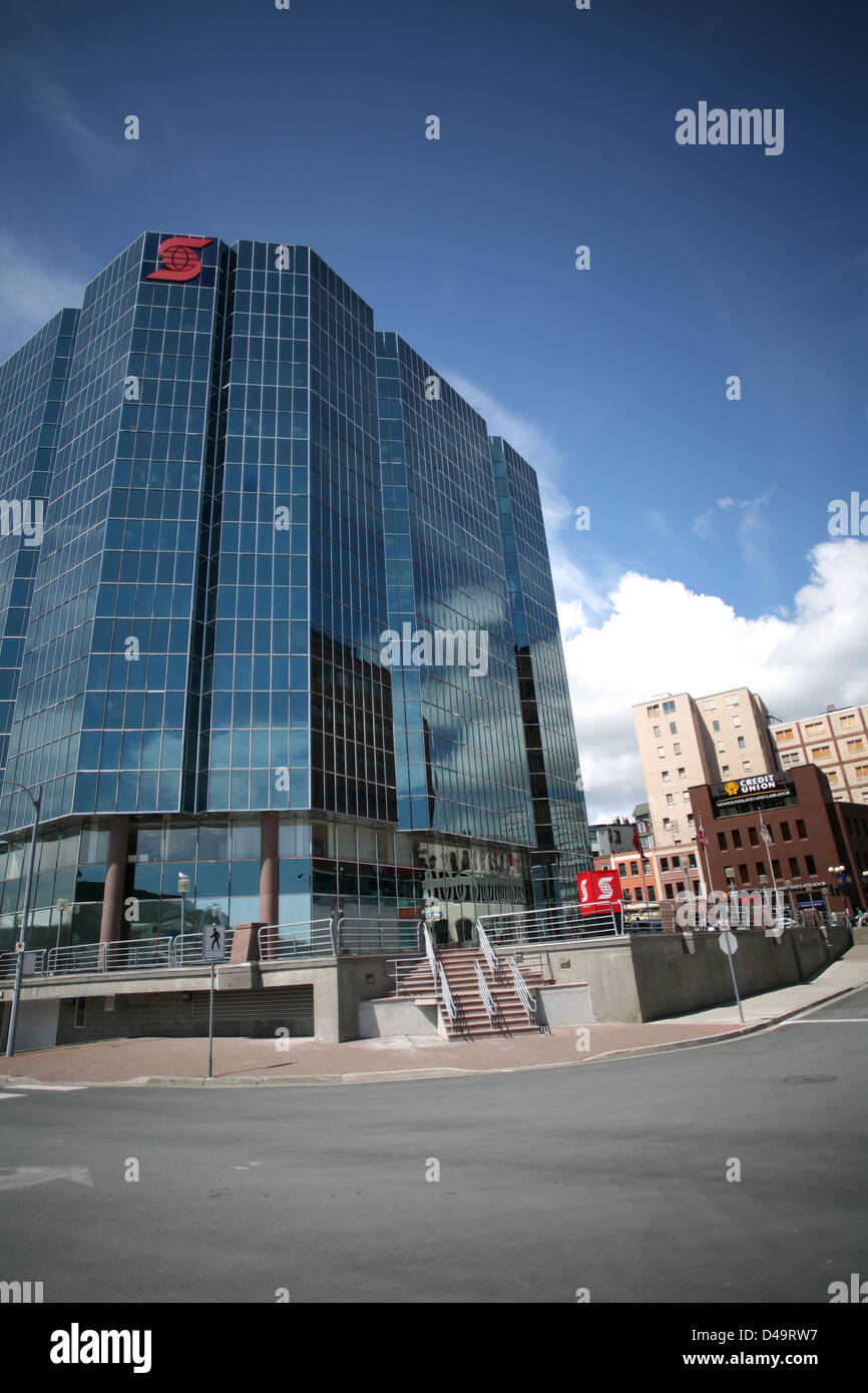 The Scotia Bank Building located on the waterfront in St John's ...