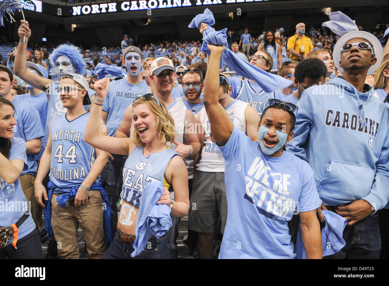 North carolina tar heels fans hi-res stock photography and images - Alamy
