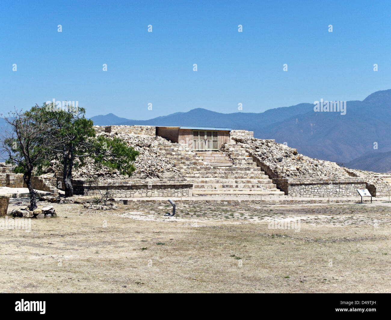 Funerary Mound mid level platform Plaza B of restored recently opened ...