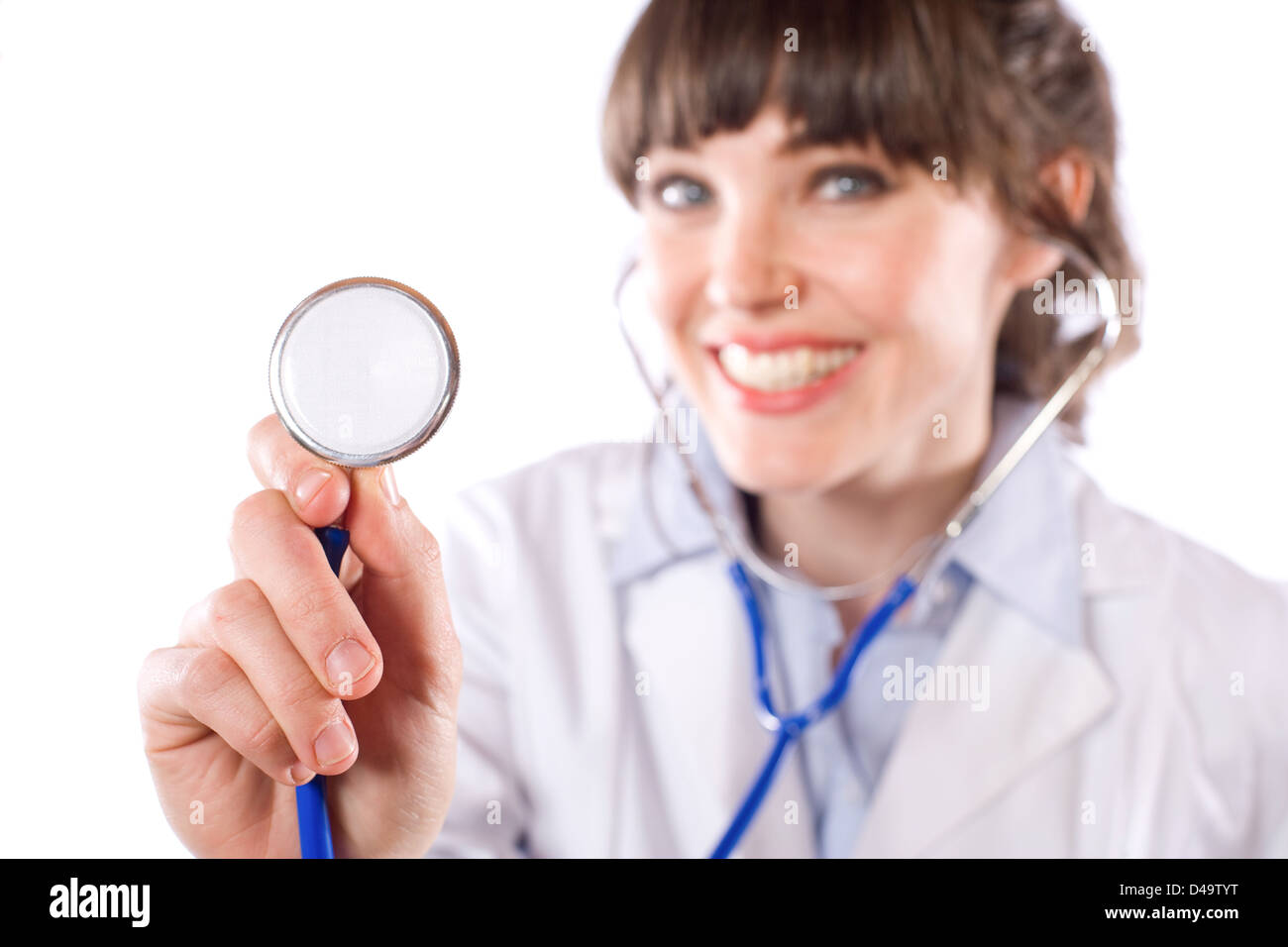 Female doctor isolated on white Stock Photo - Alamy