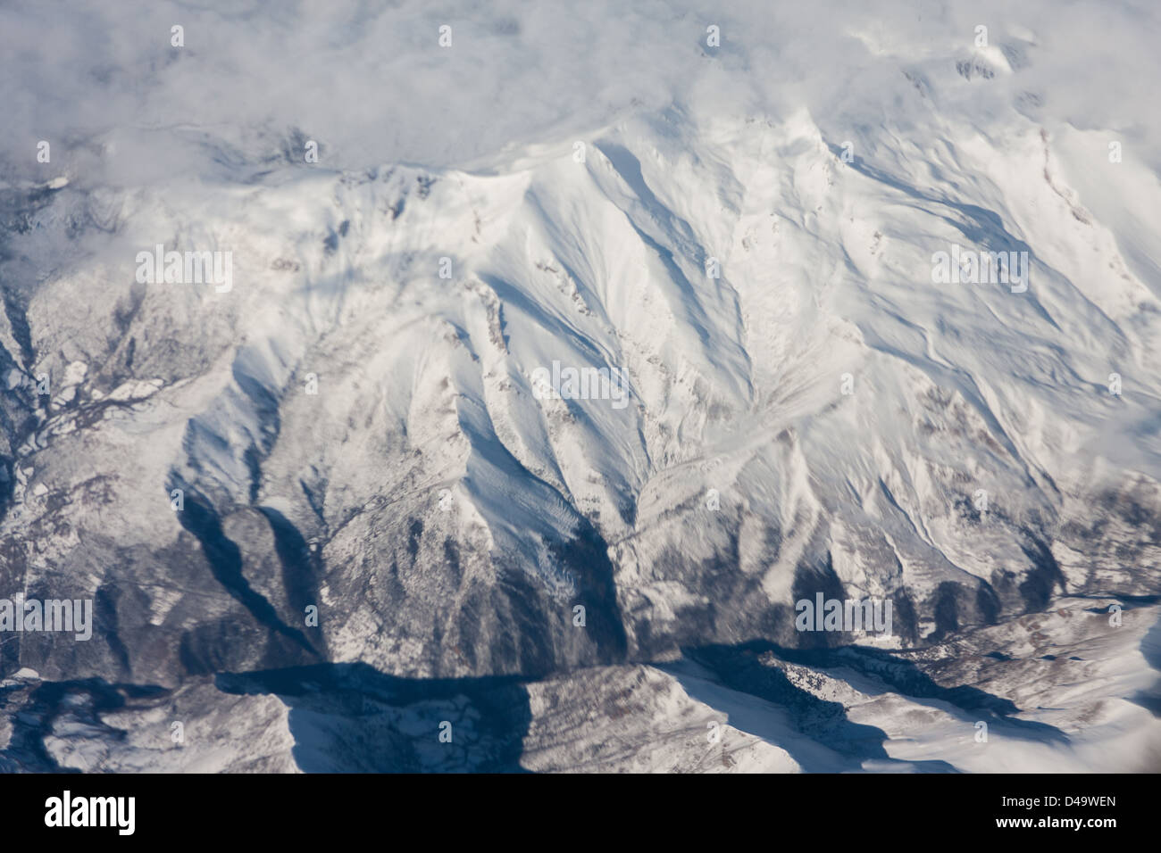 picture taken from a plane over spain Stock Photo - Alamy