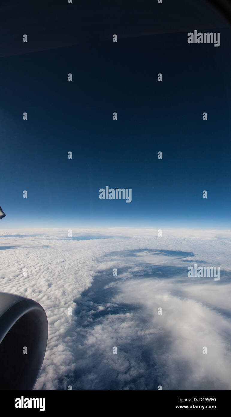 picture taken from a plane over spain Stock Photo - Alamy