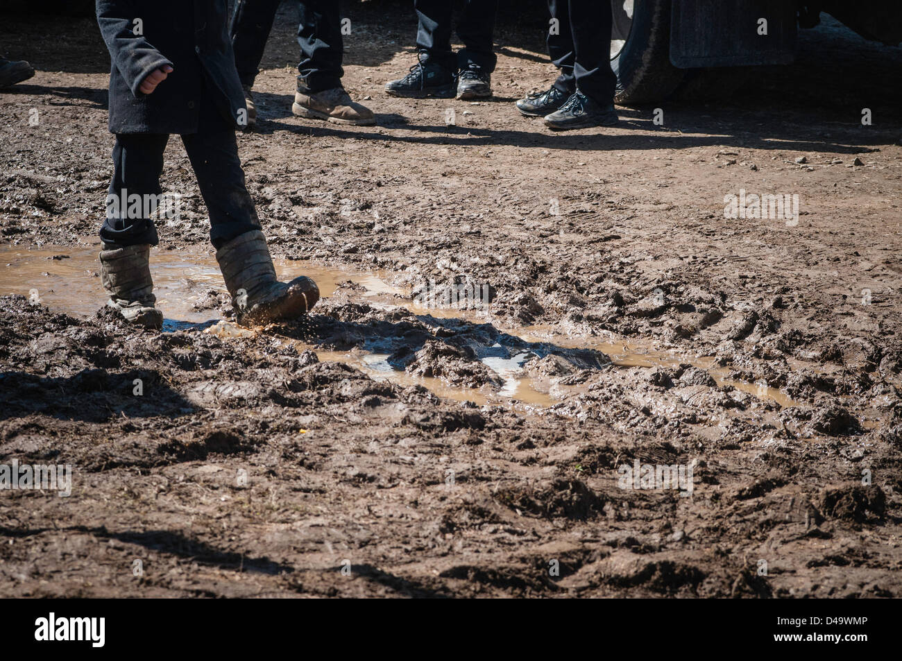 Lancaster, Pennsylvania, US. 9th March, 2013. A "mud sale" is held in ...