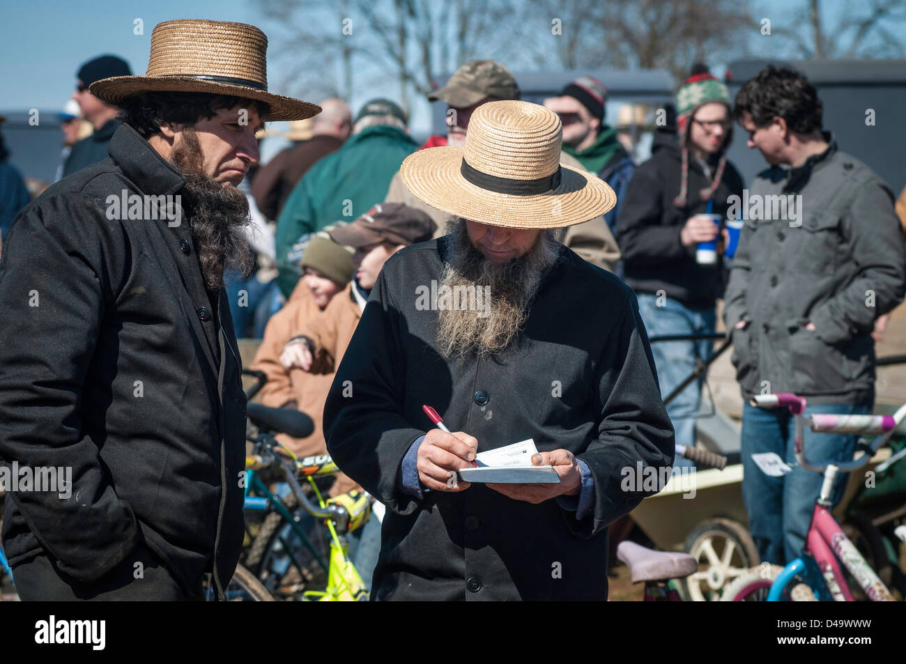 Lancaster, Pennsylvania, US. 9th March, 2013. A "mud sale" is held in ...