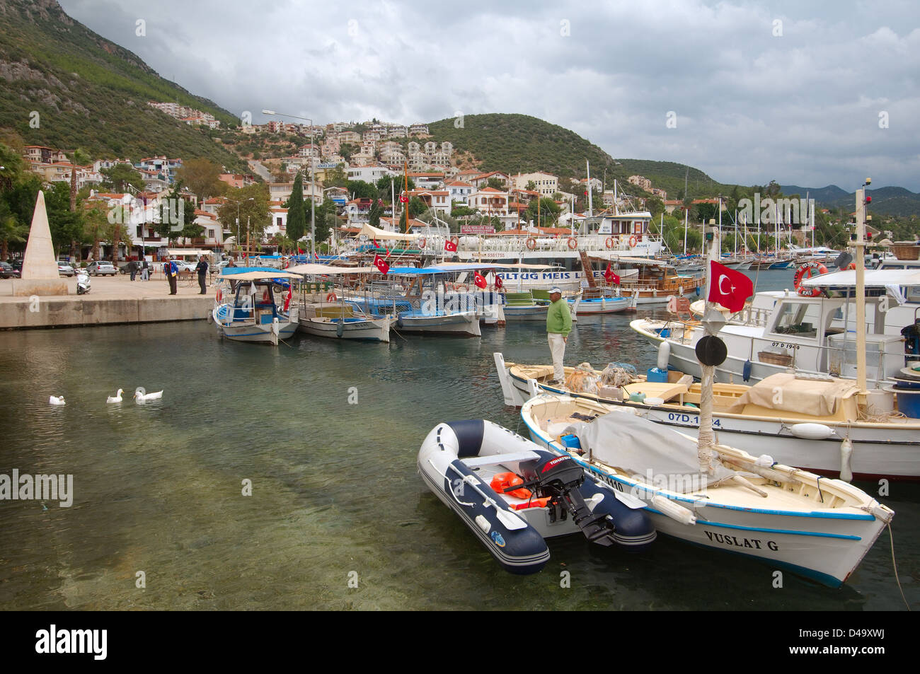 Harbor of Kas, Turkey Stock Photo - Alamy