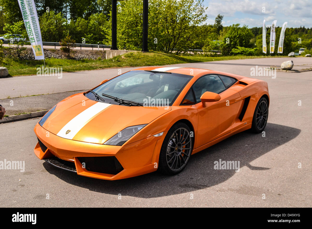 Lamborghini in a parking lot Stock Photo - Alamy