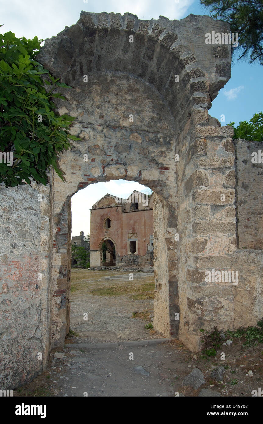 Greek ghost town of Levissi, Karmylassos, Kayakoey, Turkey Stock Photo ...