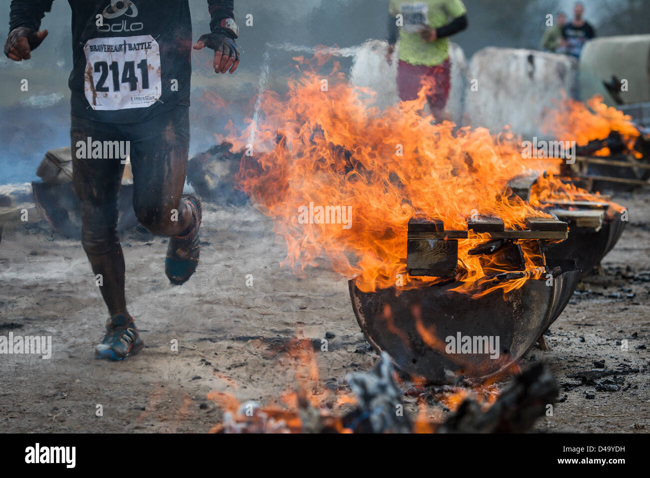 Muennerstadt, Germany, 9th March, 2013. Participants in the ...
