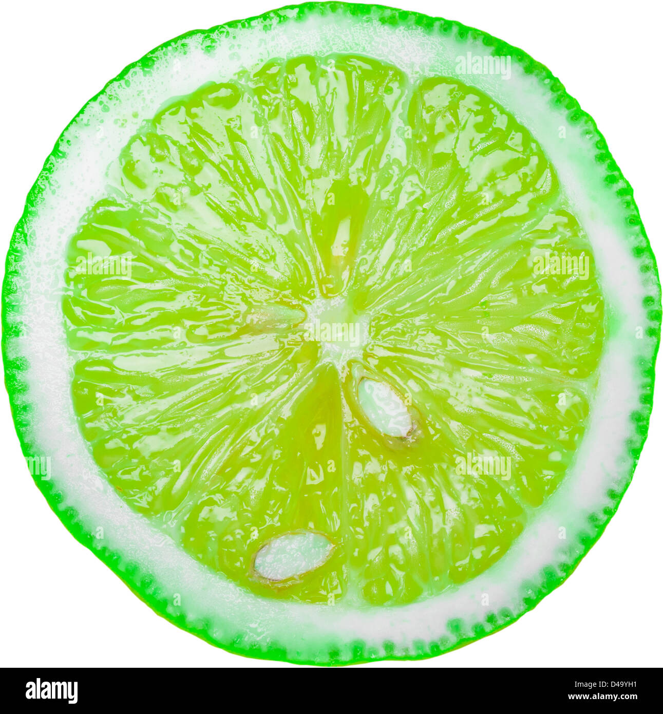 Green Lime Slice Stock Photo - Alamy