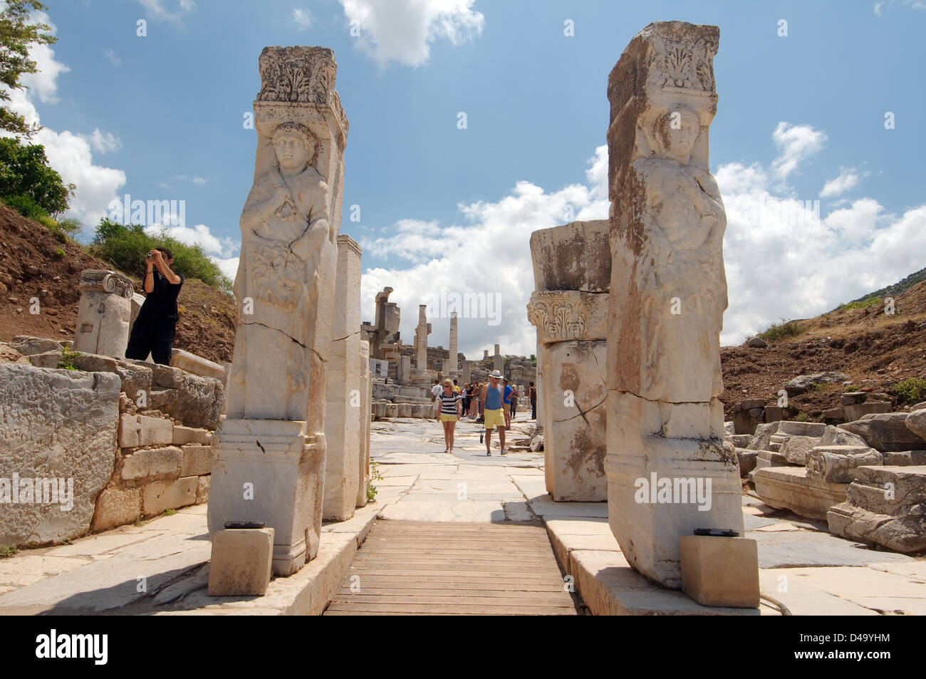 Heracles Gate, antique city of Ephesus, Efes, Turkey, Western Asia ...