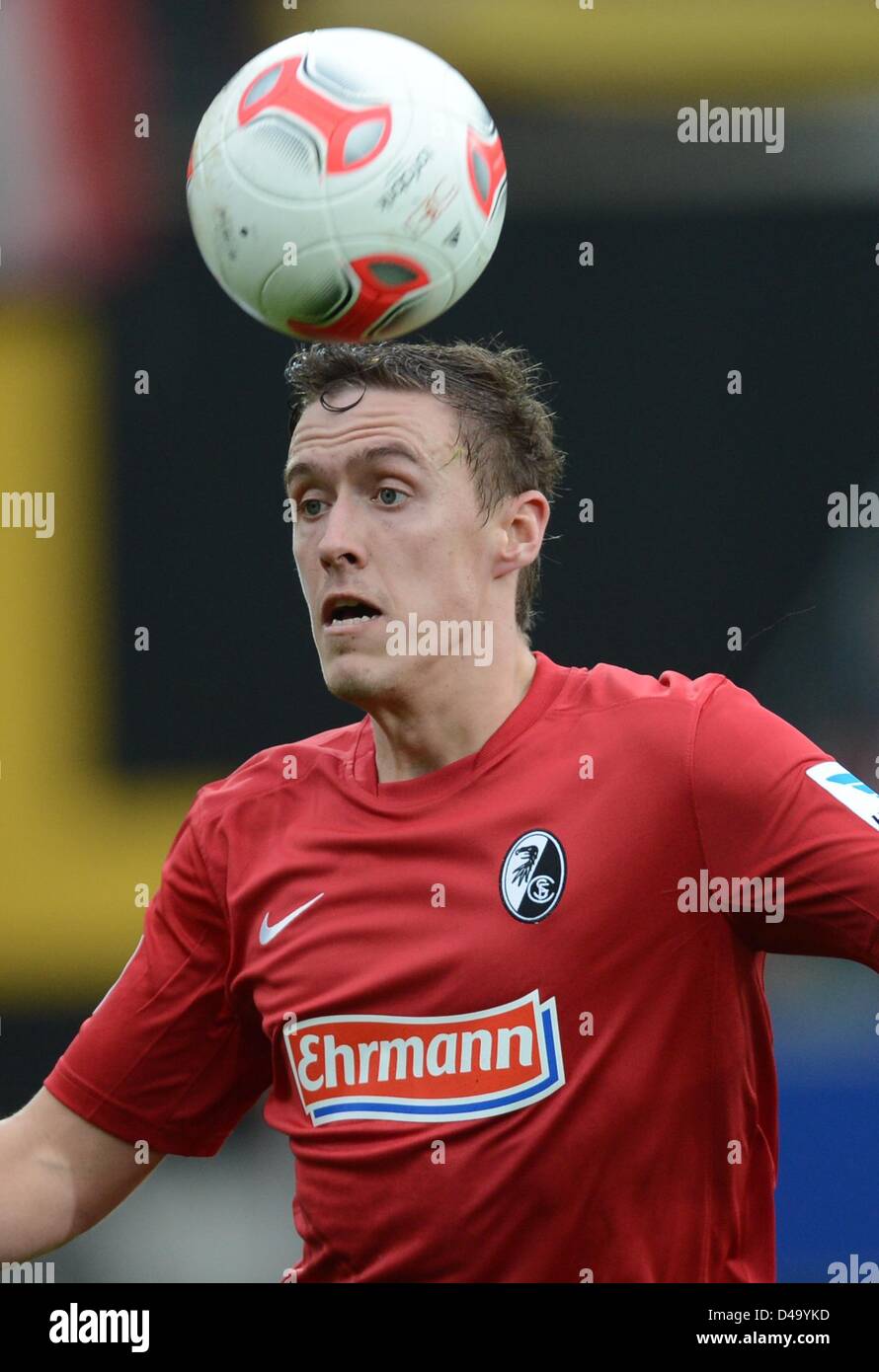 Freiburg, Germany, 9th March, 2013. Freiburg's player Max Kruse ...