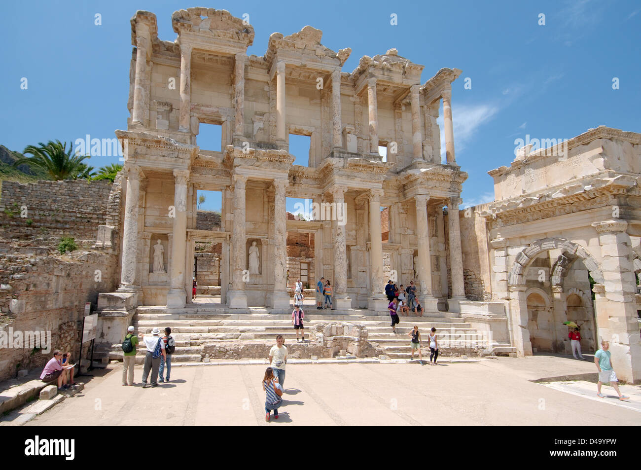 Library of Celsus, antique city of Ephesus, Efes, Turkey, Western Asia ...