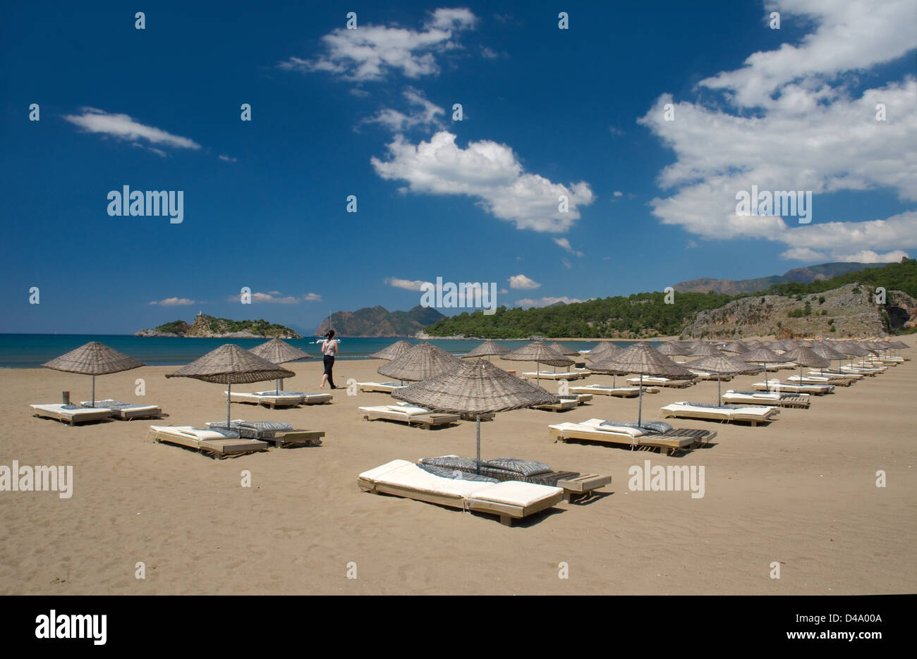 Iztuzu beach, turtle beach, Dalyan Delta, Turkish Aegean, Turkey, Asia ...