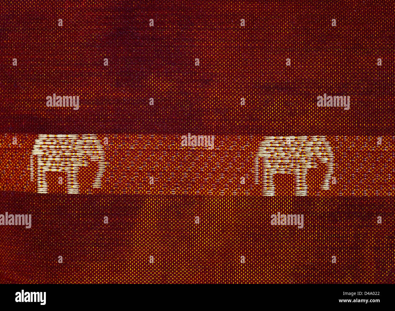 Traditional indian textile elephant pattern hi-res stock photography ...