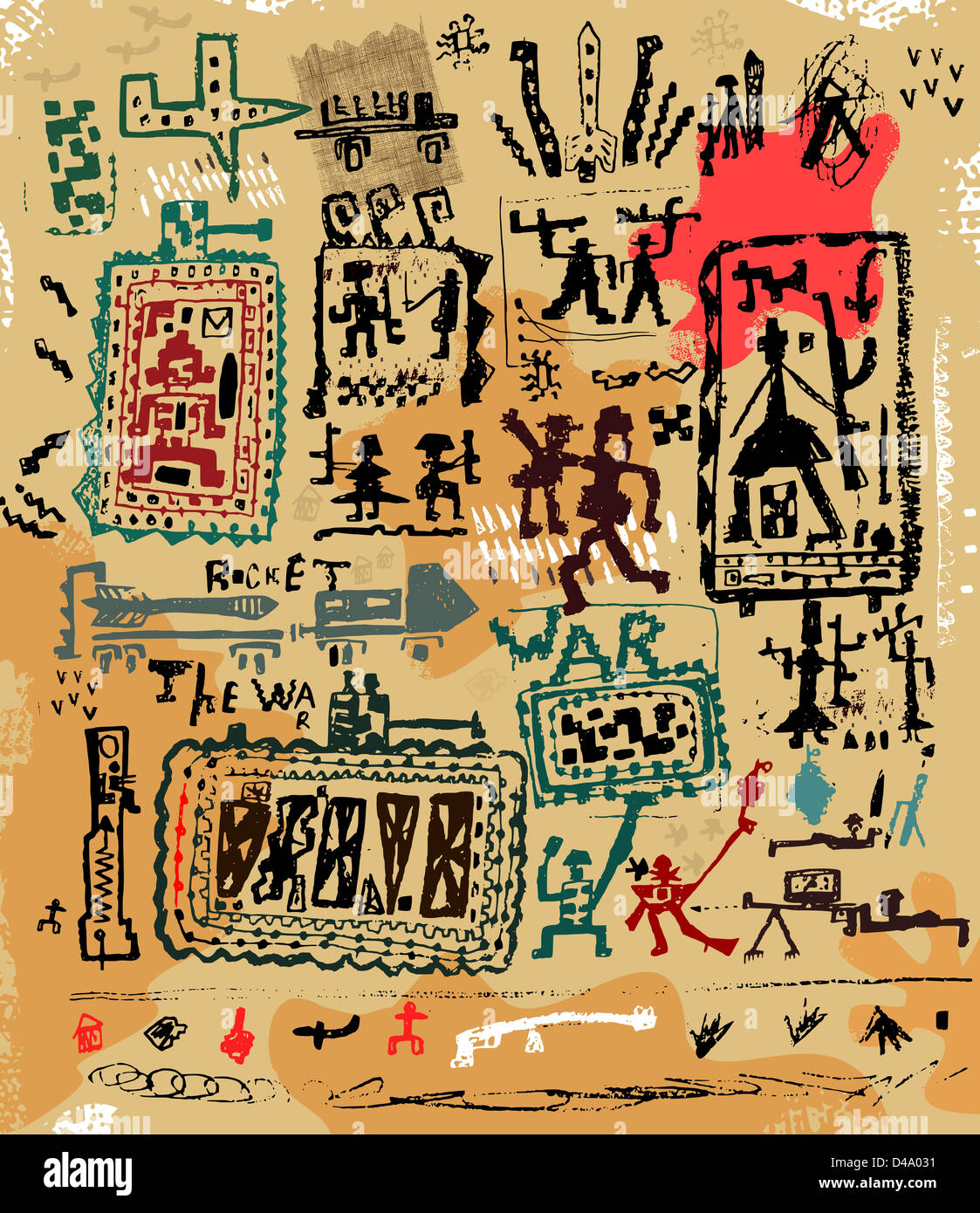 The symbolic image of war Stock Photo - Alamy