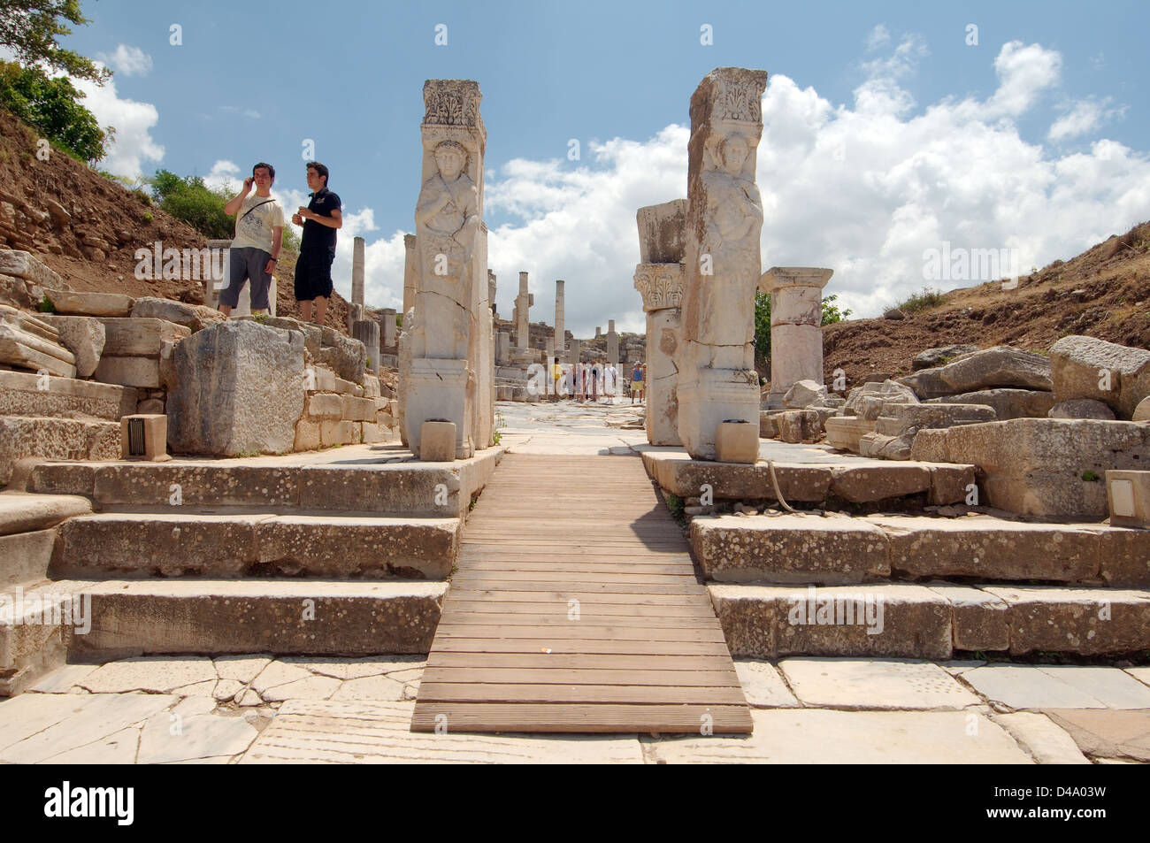 Heracles Gate, antique city of Ephesus, Efes, Turkey, Western Asia ...