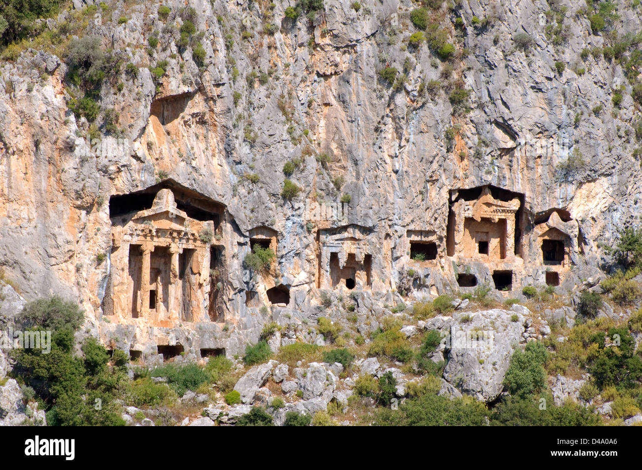 Turkish rock tombs hi-res stock photography and images - Alamy