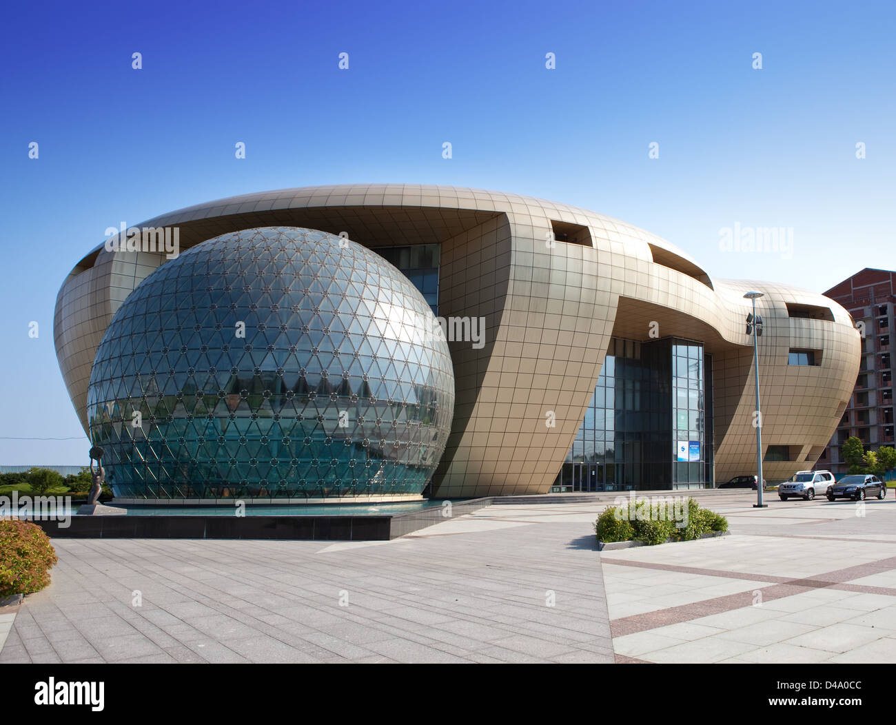 Building of new area "Baltic Pearl". The central building Stock Photo ...