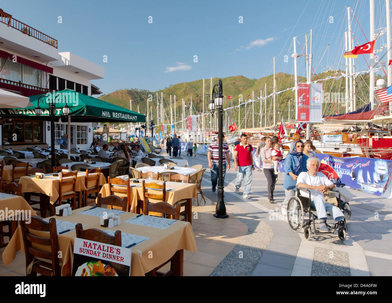 Harbour promenade, Marmaris, Muğla Province, Turkey Stock Photo - Alamy