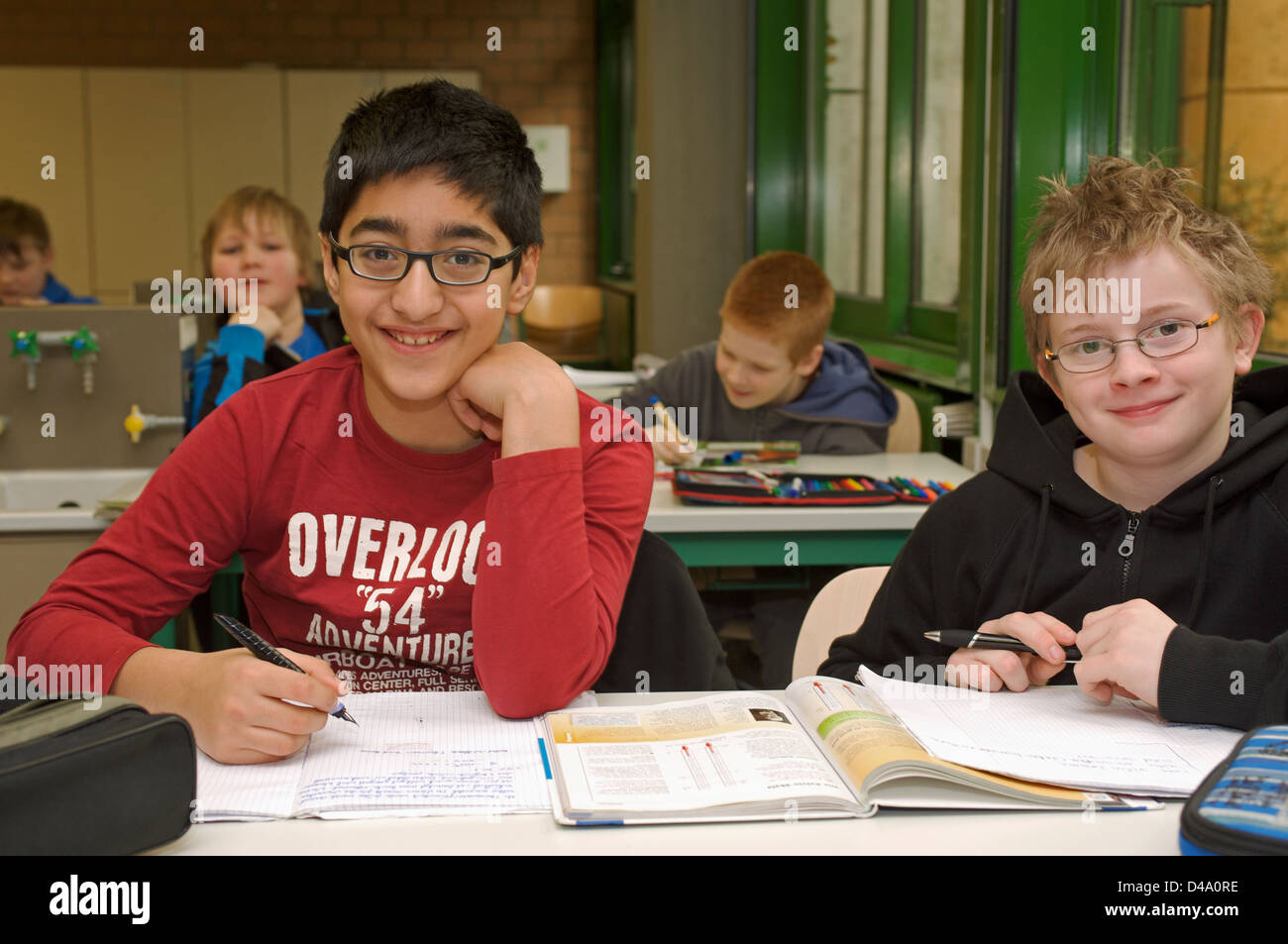 School children in classroom Germany Stock Photo - Alamy