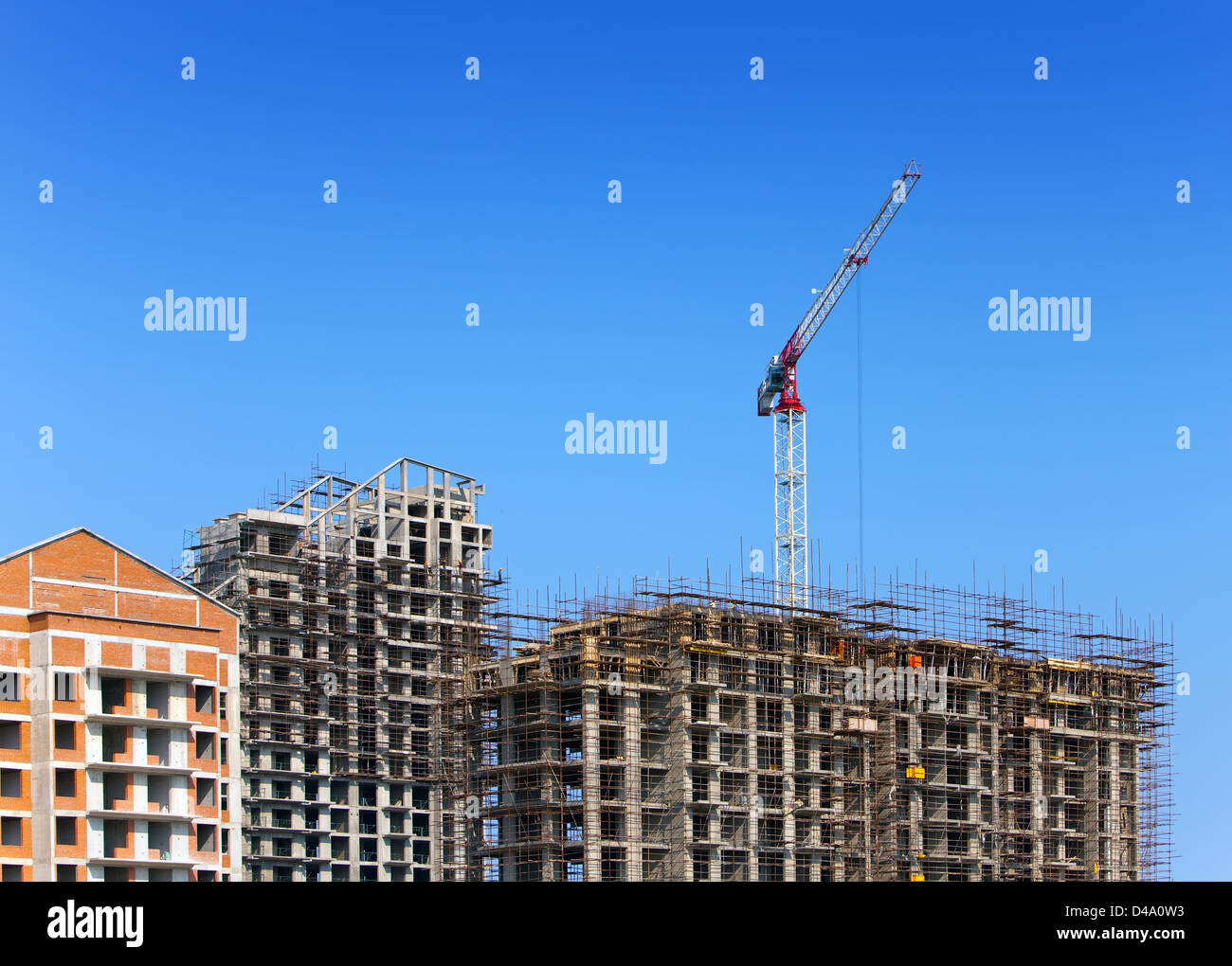 Work on a building area. Industry construction Stock Photo - Alamy