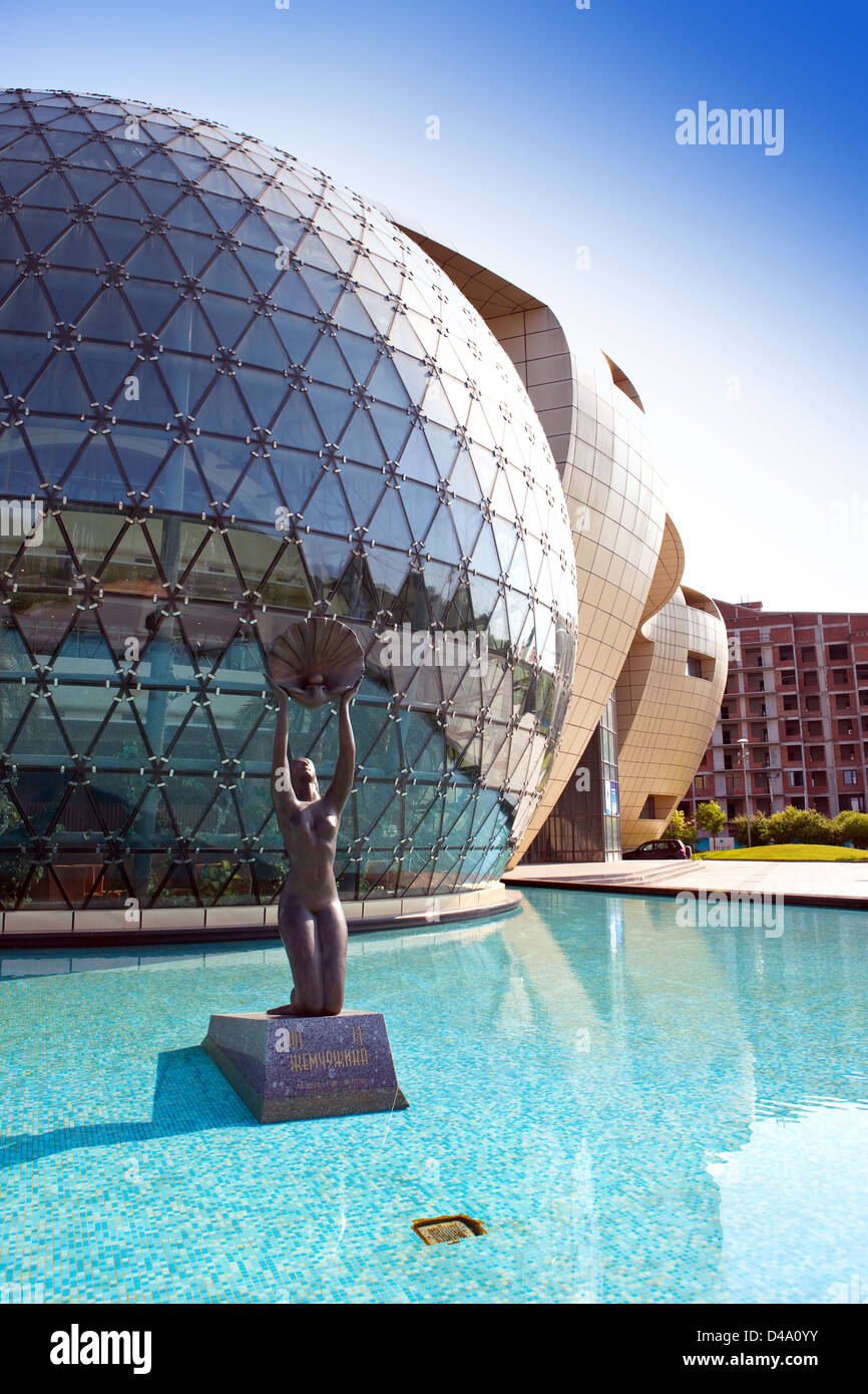 Building of new area "Baltic Pearl". The central building Stock Photo ...