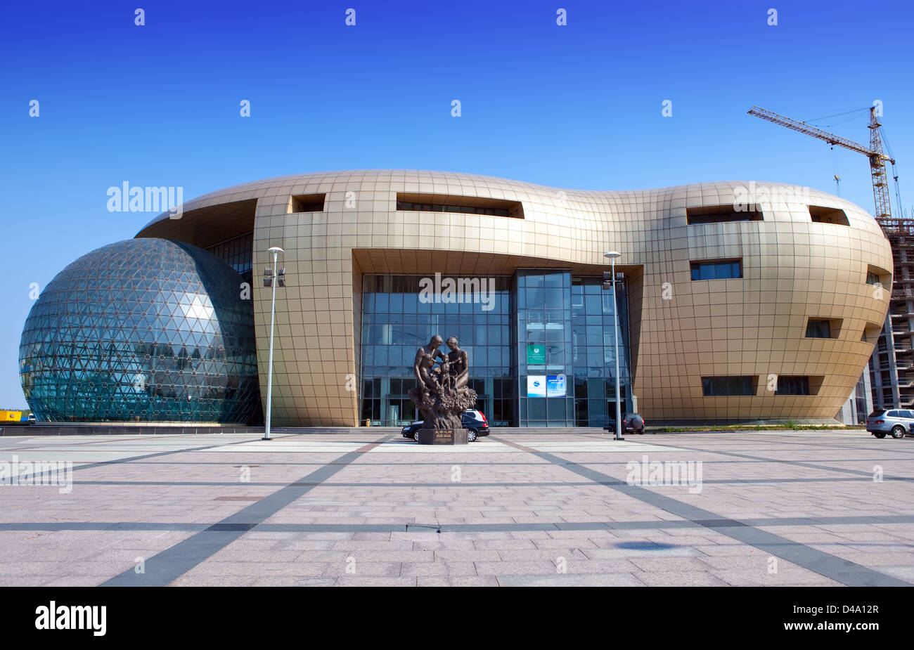 Building of new area "Baltic Pearl". The central building Stock Photo ...